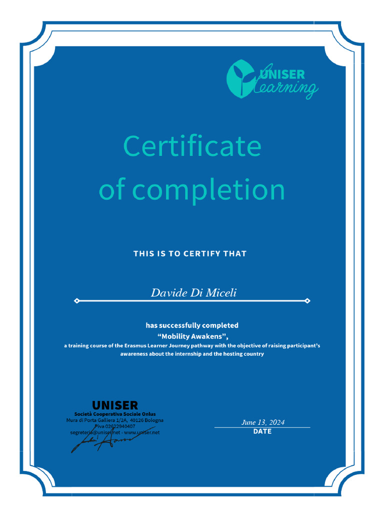 Course Certificate | PDF