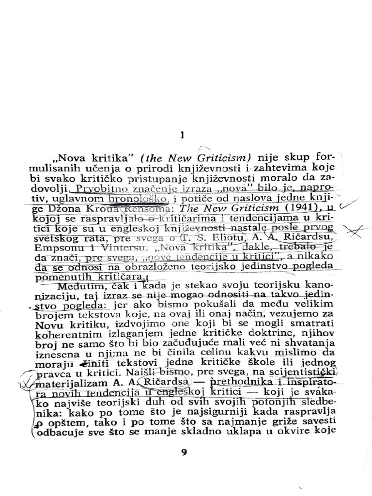 04 J. Hristić, Predgovor Zborniku Nova Kritika | PDF