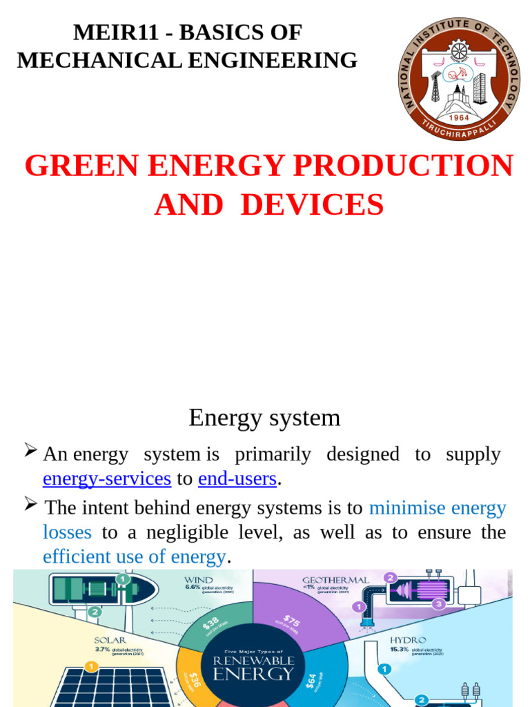 Green Energy Production Overview | PDF | Renewable Energy | Sustainable ...