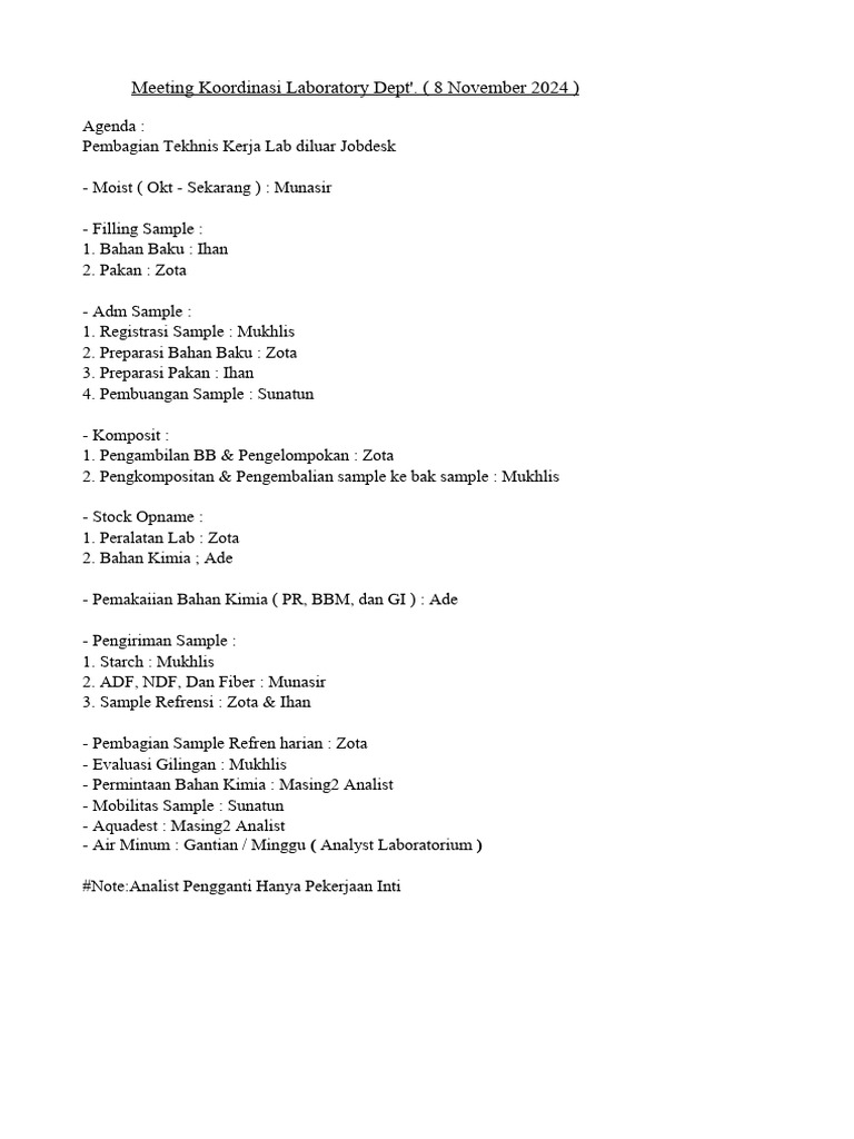 Non Job_Desk Lab | PDF