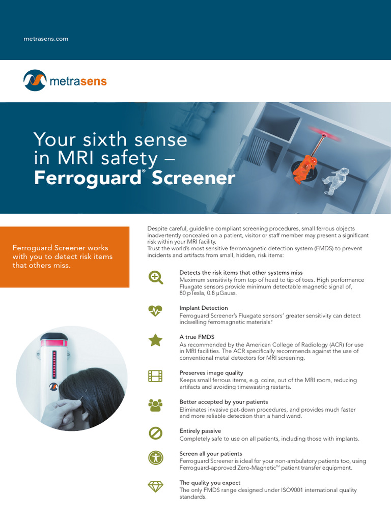 screener | PDF | Magnetic Resonance Imaging | Magnetometer