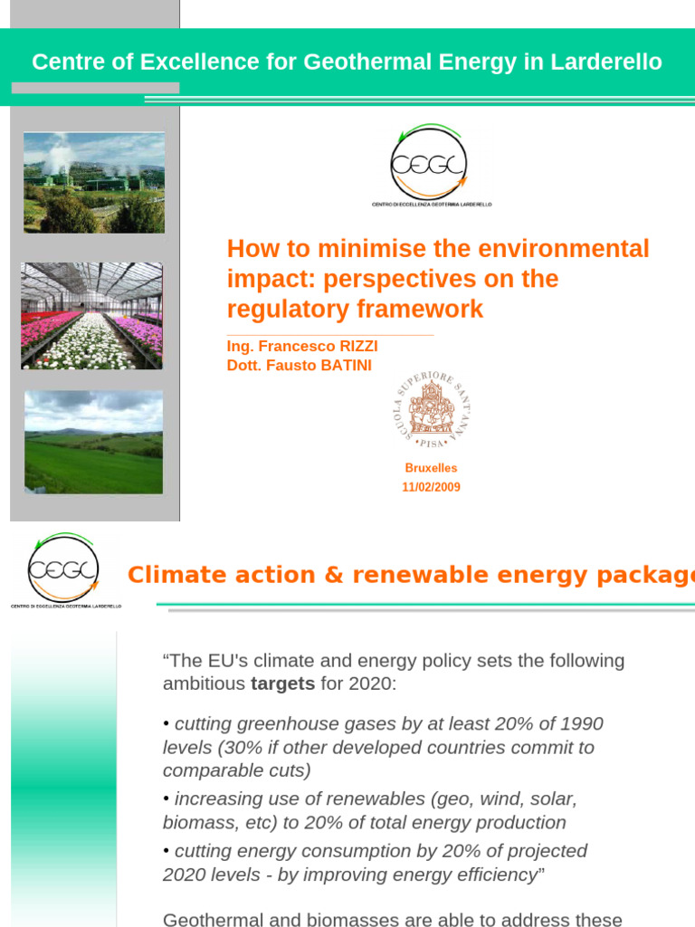 Cegl - Egec - Bruxelles - Rizzi-Batini - Fin | PDF | Renewable Energy | Life Cycle Assessment