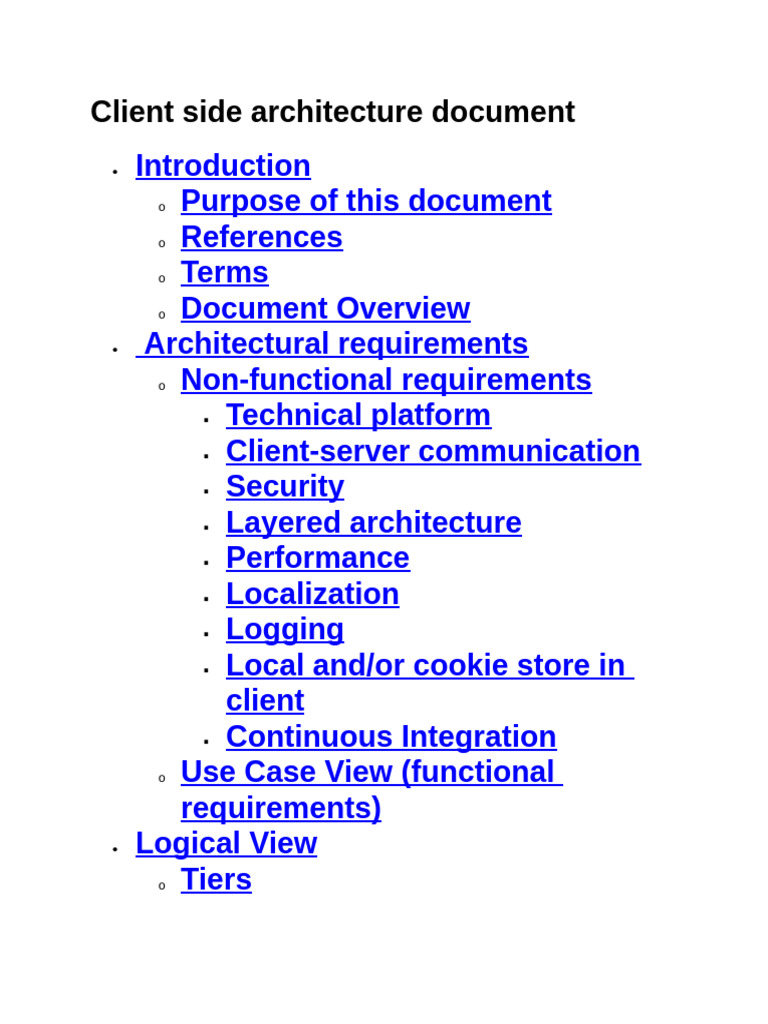 Client side architecture | PDF | Networking | Internet & Web
