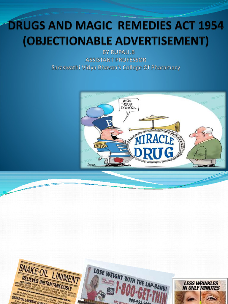 Drugs and Magic Remedies Act | PDF | Drugs | Physician
