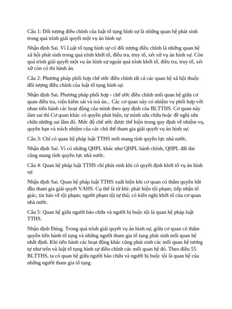 BT Chương 1 Tths | PDF