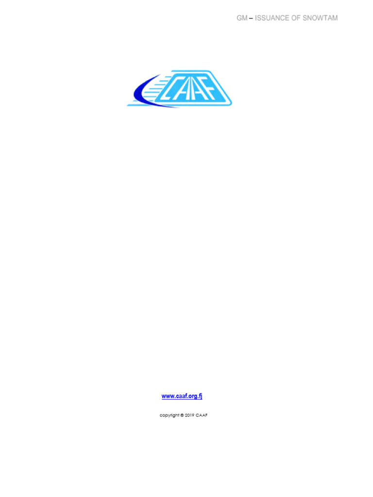 Guidance Material - Issuance of SNOWTAM | PDF | Aviation