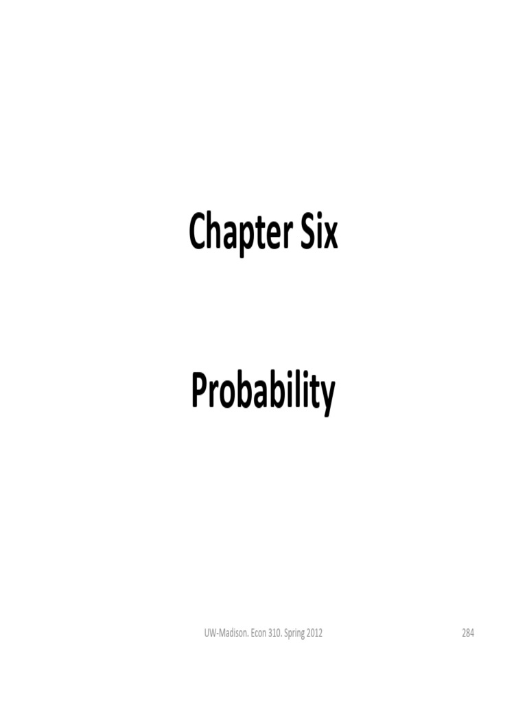 Probability Concepts in Economics | PDF | Probability | Probability Theory