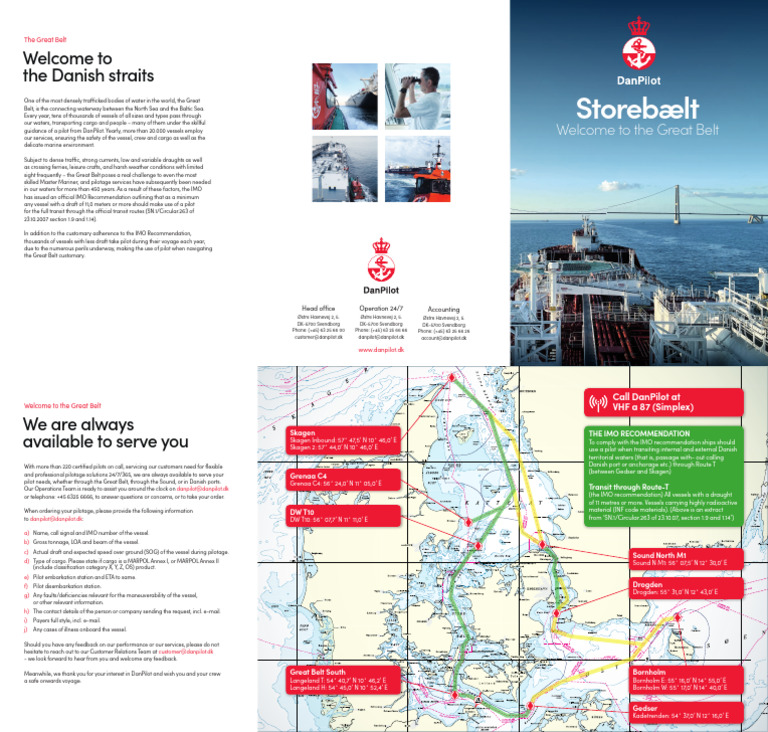 The Great Belt Danpilot 102024 | PDF | Maritime Pilot | Water Transport