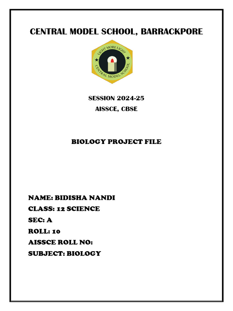 Biology Project 2024-25 | PDF | Microsatellite | Polymerase Chain Reaction