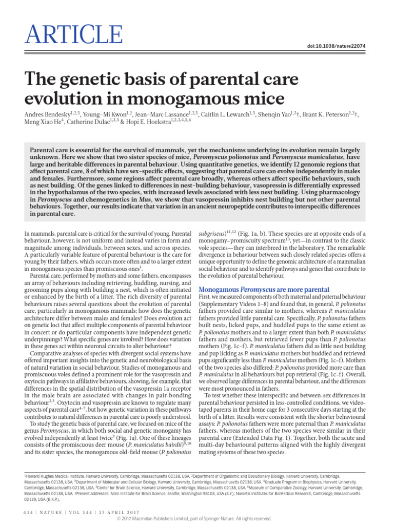 nature22074+%281%29 | PDF | Quantitative Trait Locus | Genetics