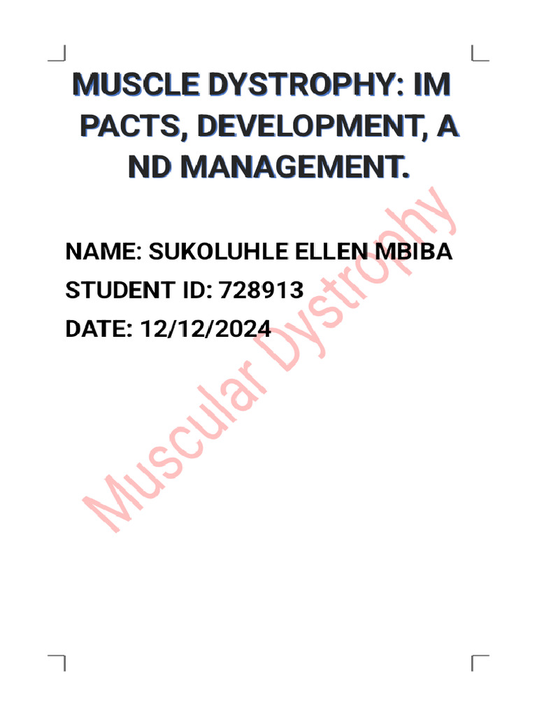 Muscular Dystrophy Phoenix | PDF
