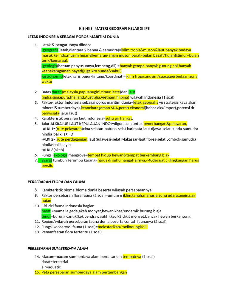 Kisi&pembahasan Geo | PDF