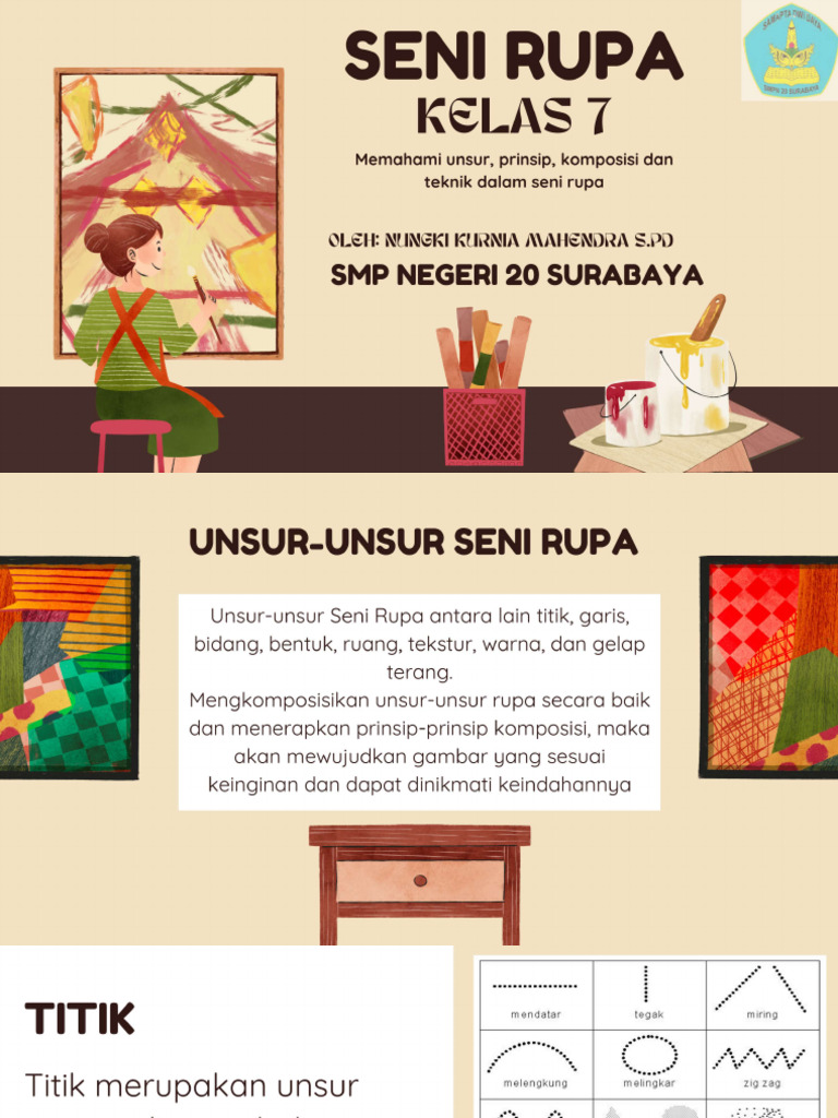 Materi Seni Rupa Kelas 7 - Compressed | PDF