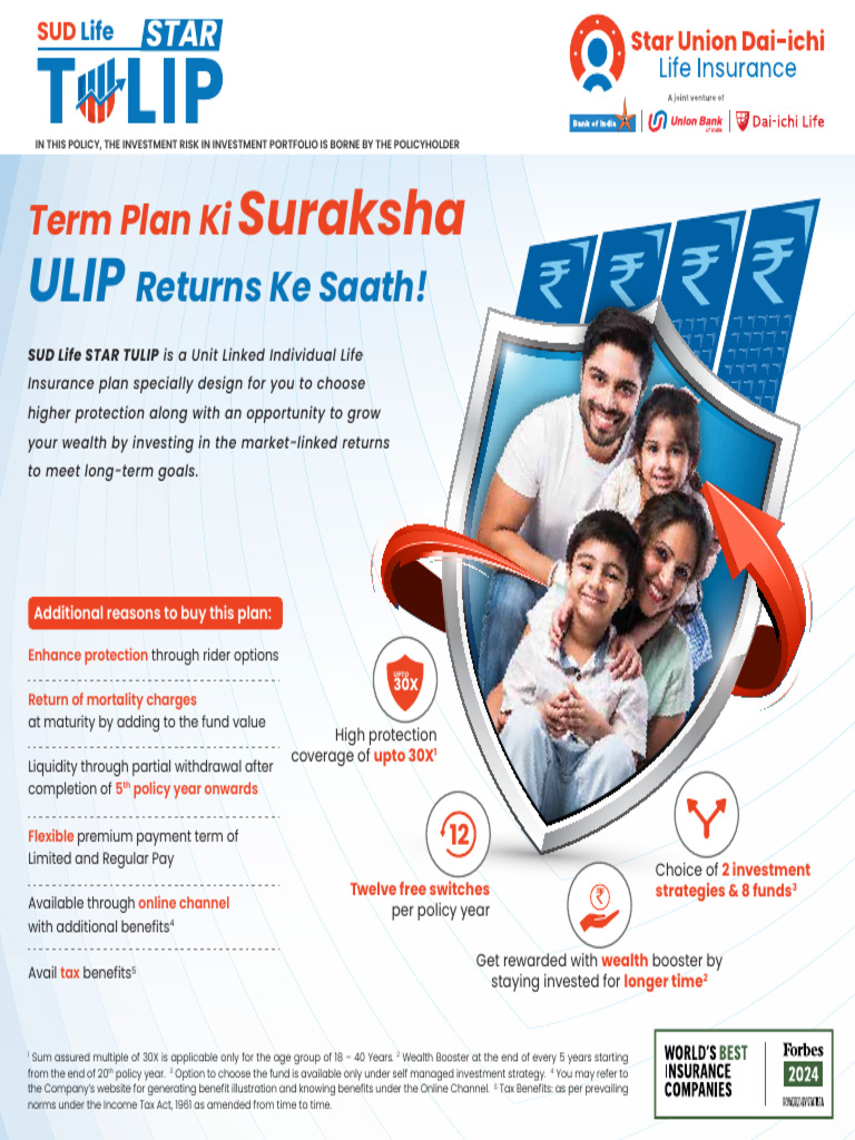 Star Tulip Brochure Ver 04 | PDF | Insurance | Money Market Fund
