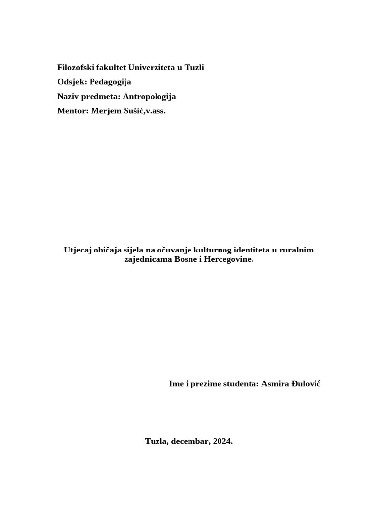 Skica Istrazivanja | PDF