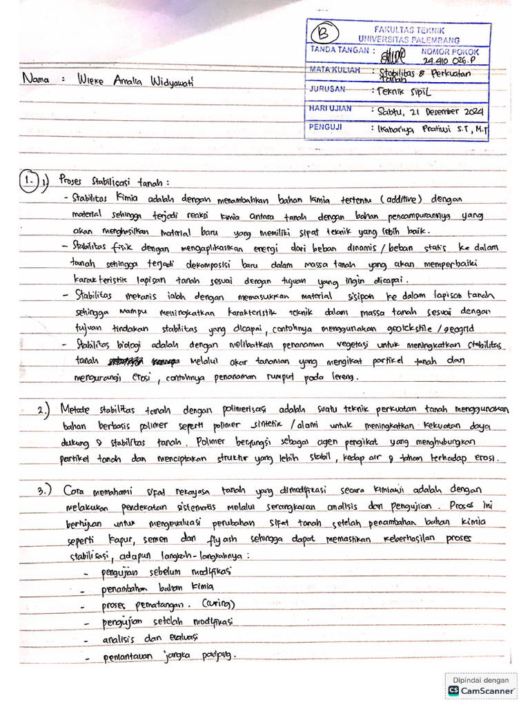 Kuis Uas Stabilitas Wieke Amalia | PDF