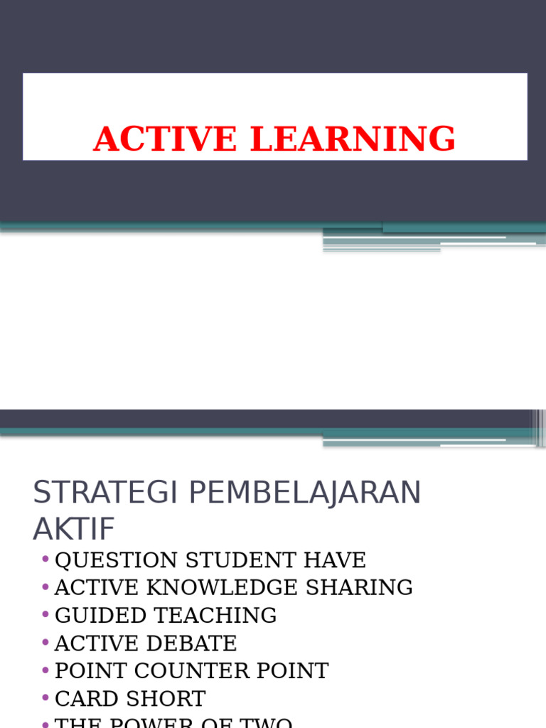 Active Learning | PDF