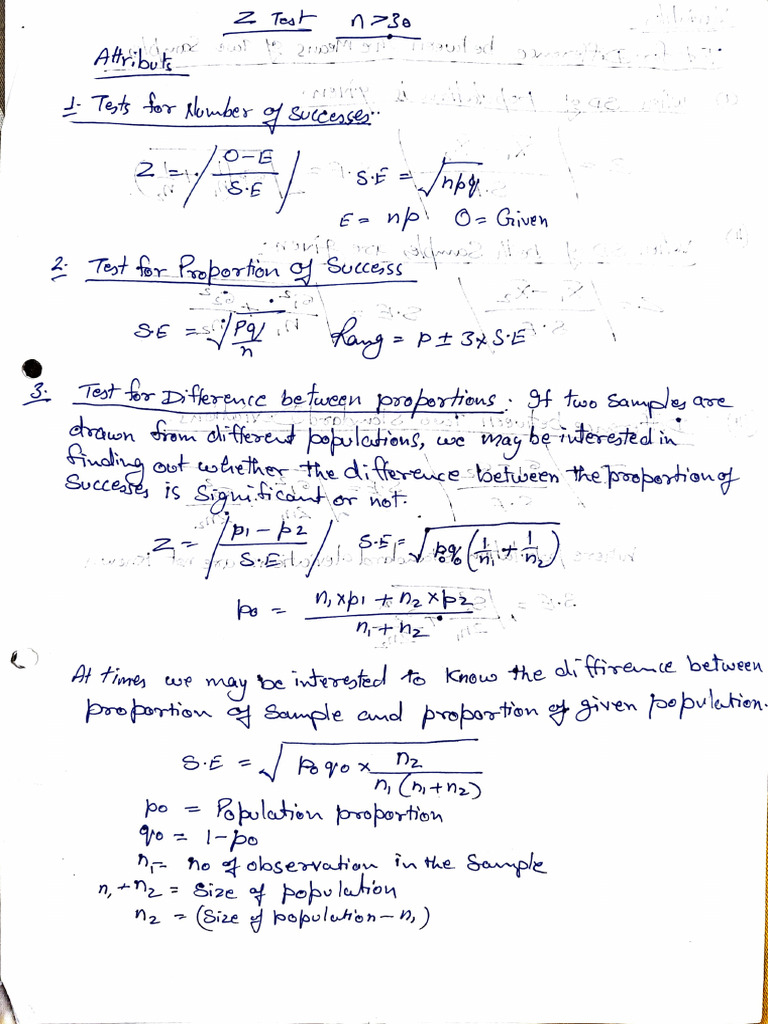 Z Test T Test Pdf Statistical Theory Statistical Analysis 9397