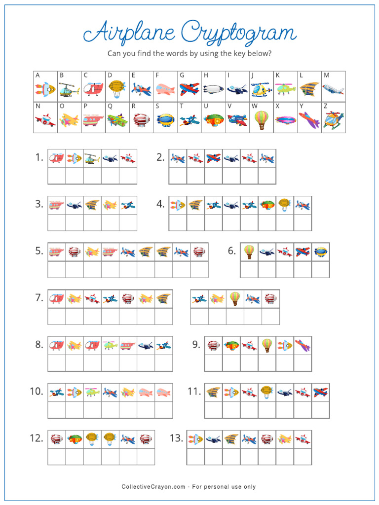 Airplane Cryptogram | PDF