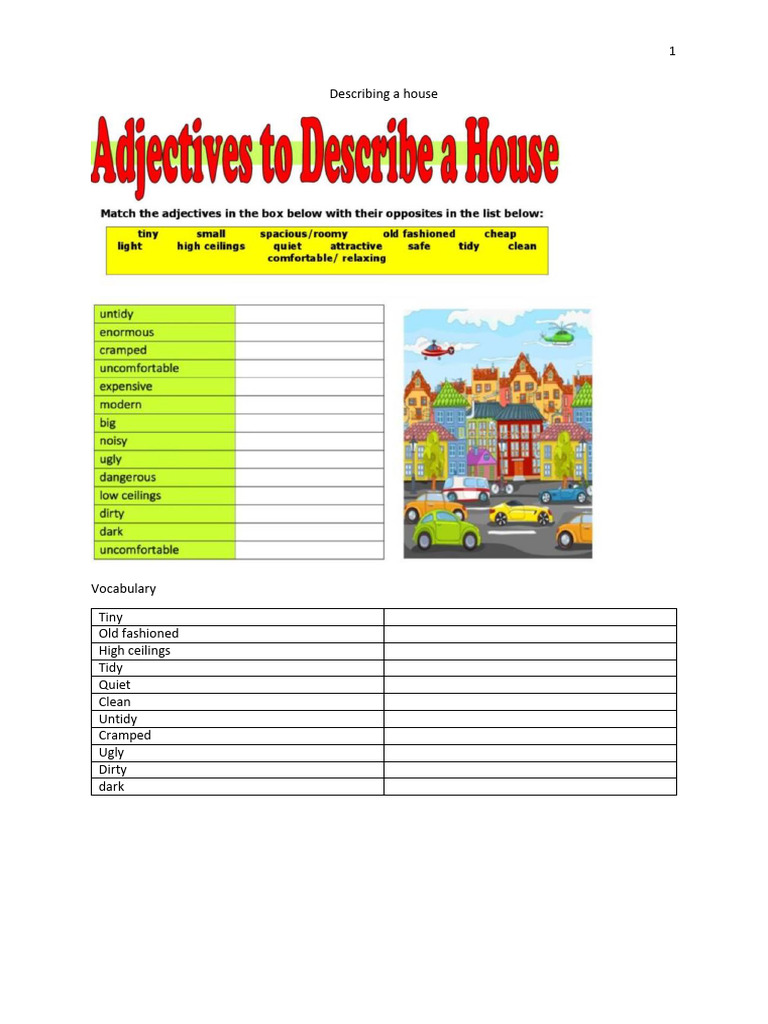 Describing A House | PDF