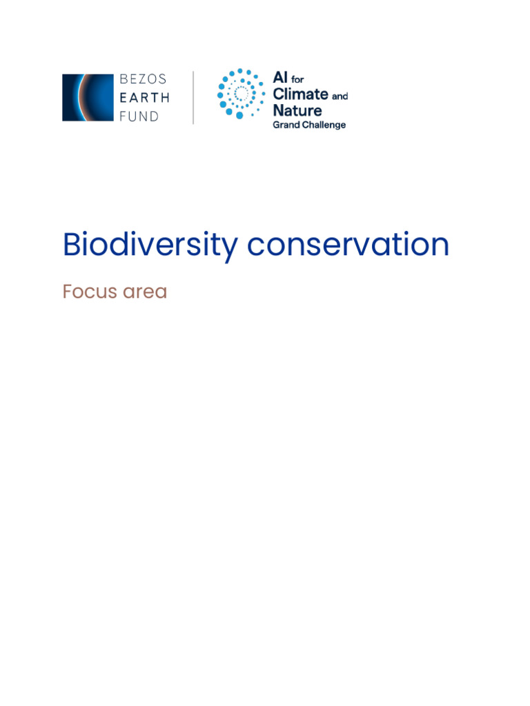 AI-for-Climate-and-Nature-Grand-Challenge_Biodiversity-conservation | PDF | Conservation Biology ...