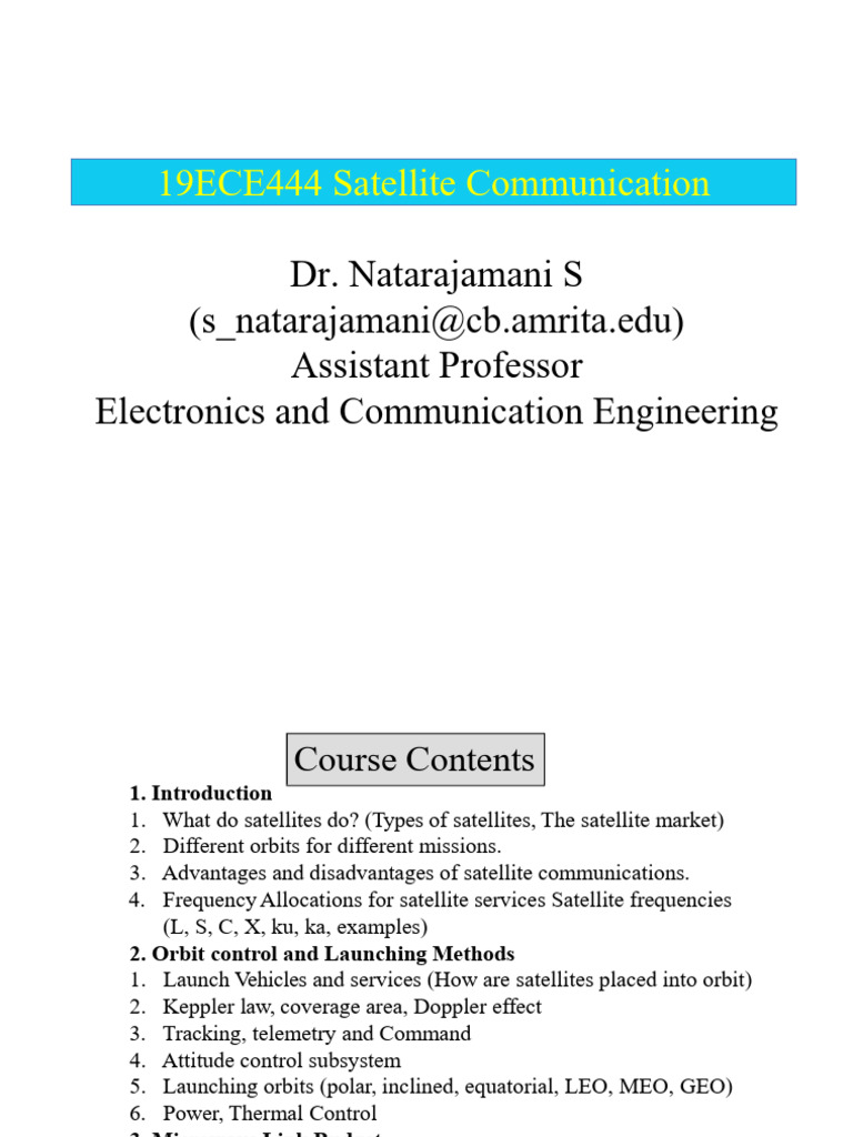 Satcom | PDF | Communications Satellite | Channel Access Method