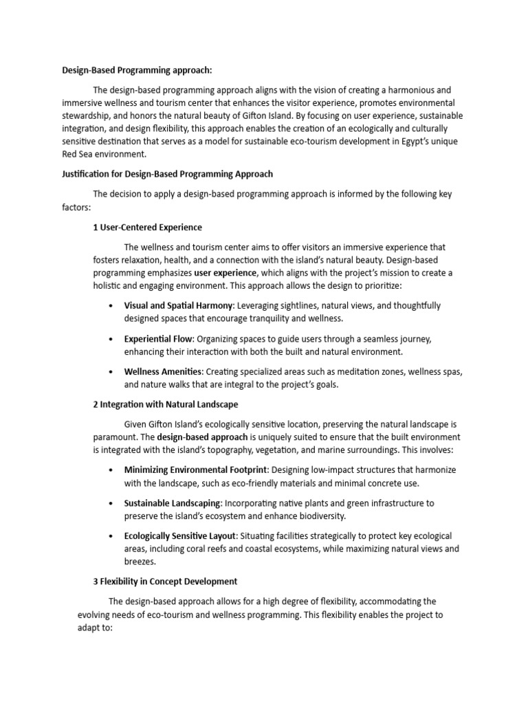 Design programming | PDF | Sustainability | Ecology Design programming | PDF | Sustainability | Ecology