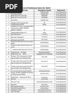 Office Supplies Inventory List | PDF | Stationery | Office Work