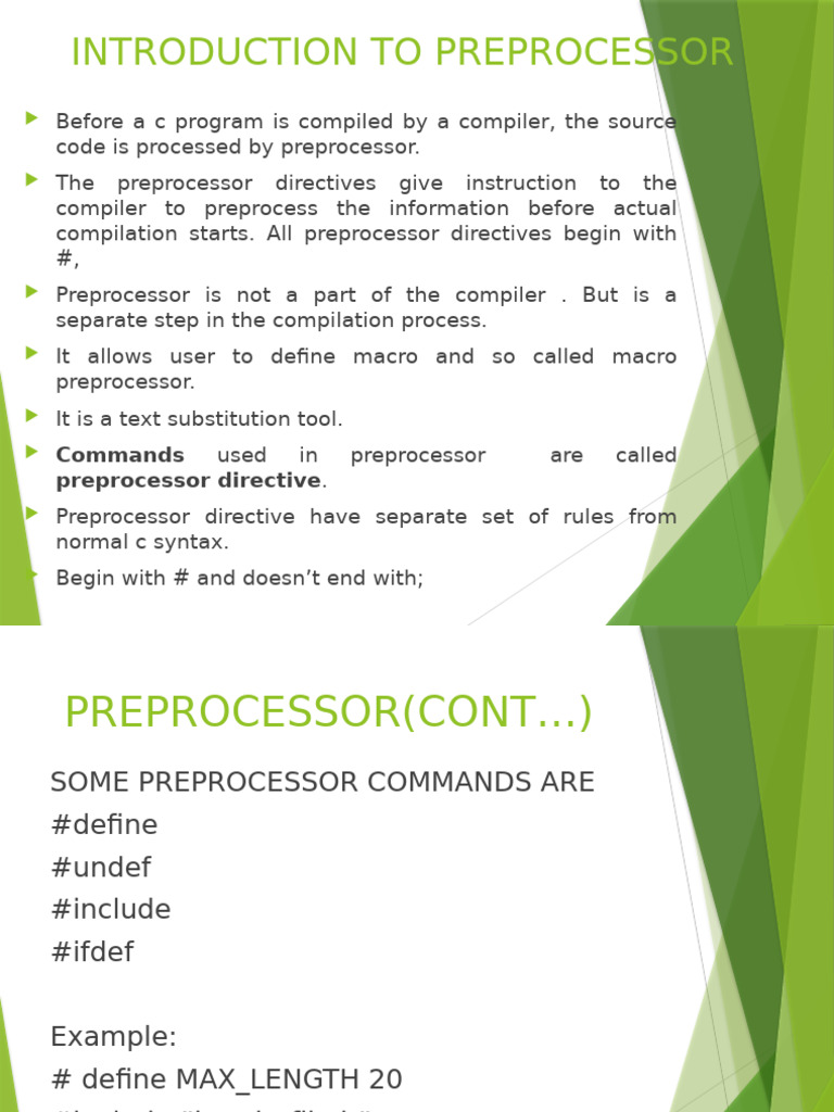 Unit 1 PPT Preprocessor | PDF | Software Development | Software