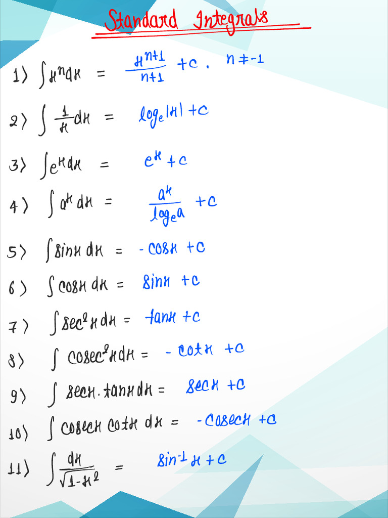 Summary of Integration | PDF