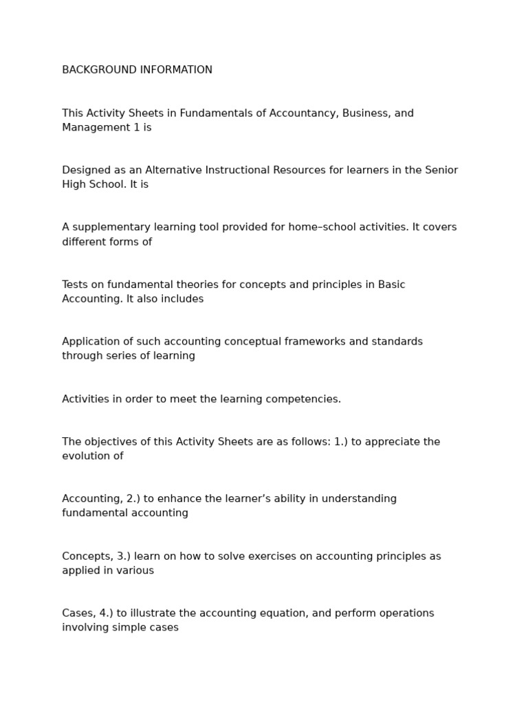 FABM 1 TG Background Information | PDF