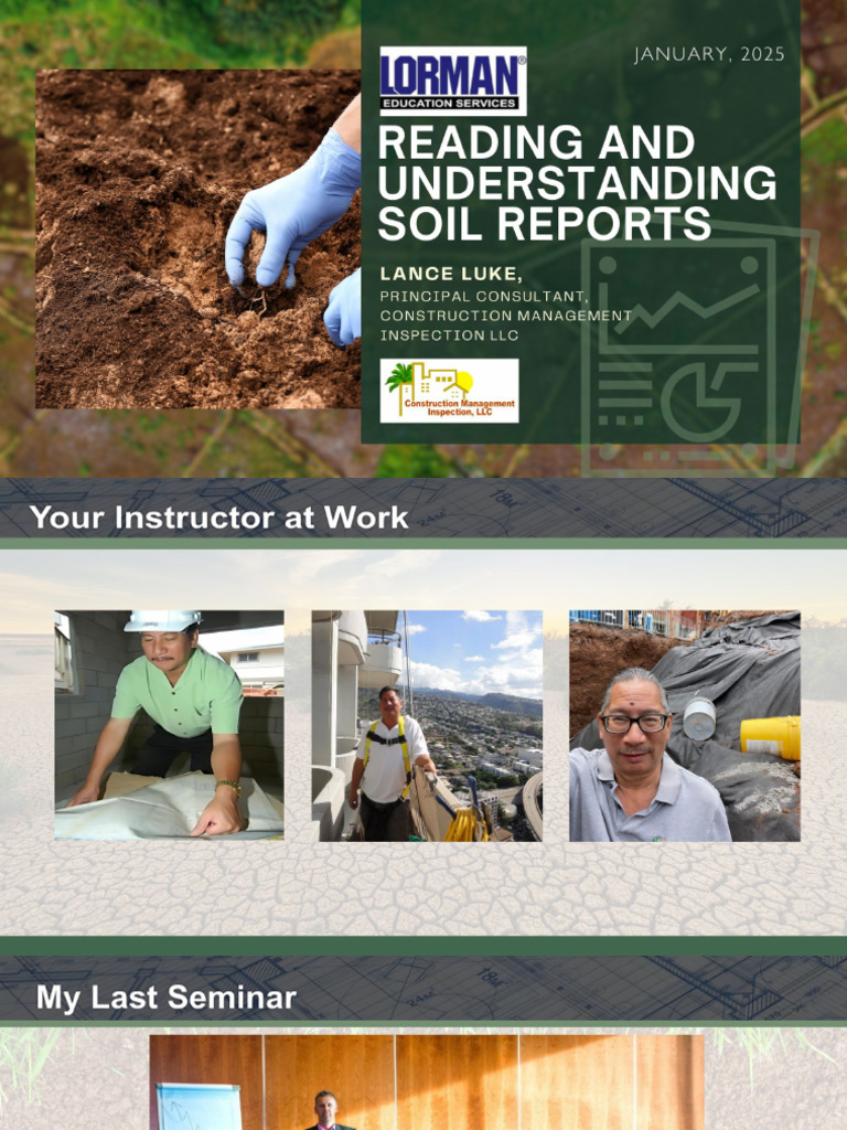 Lorman - Reading and Understanding Soil Reports | PDF
