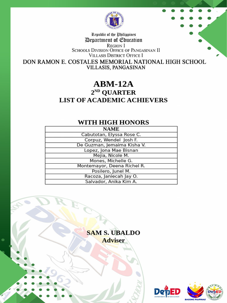 Academic Achiever Template | PDF