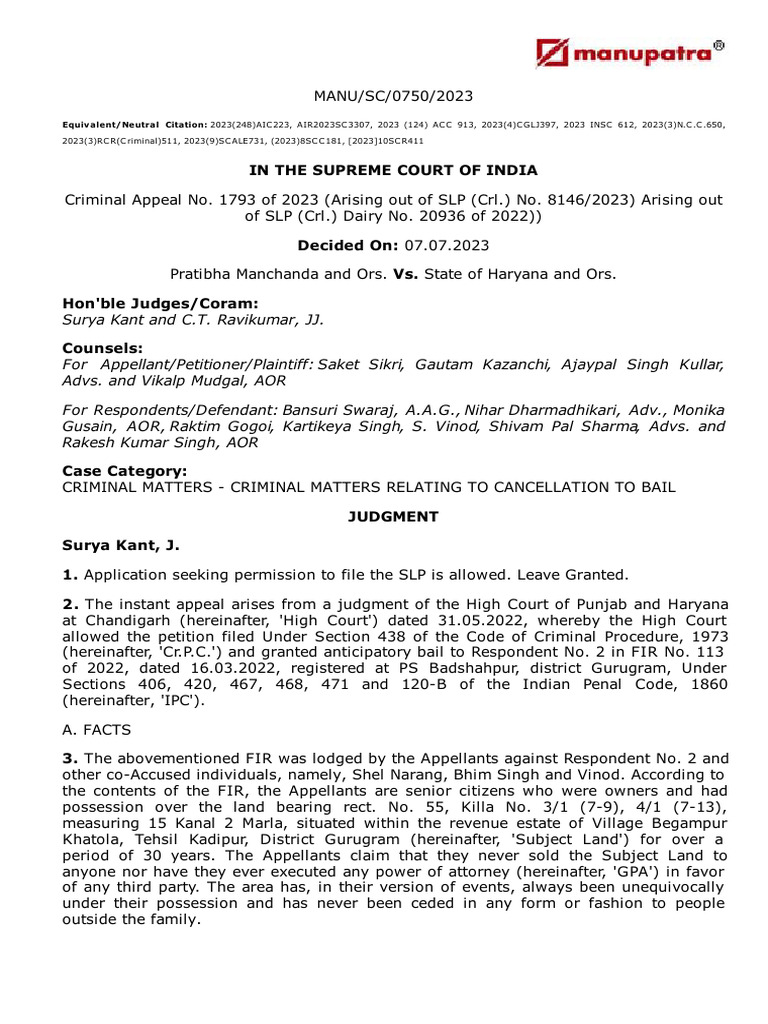 Pratibha_Manchanda_and_Ors_vs_State_of_Haryana ...