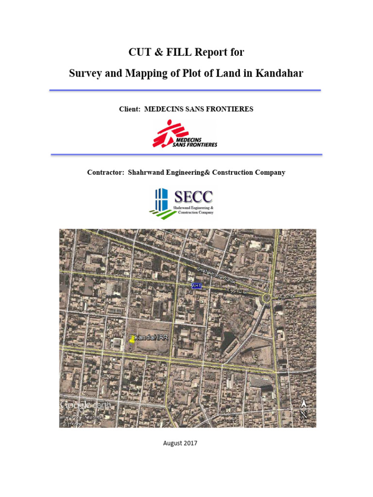 Cut & Fill Report | PDF