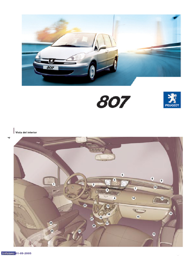 2005 Peugeot 807 | PDF | Cambiar | Vehículo de motor