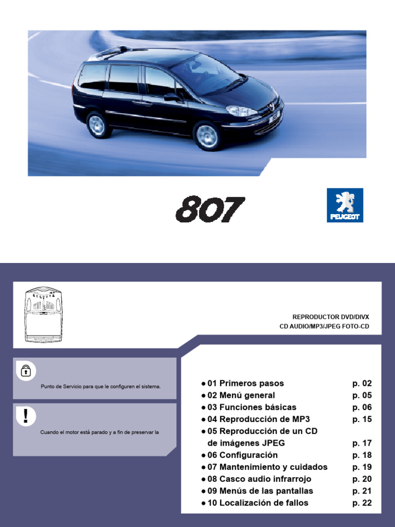 2008 Peugeot 807 | PDF | Vehículo de motor