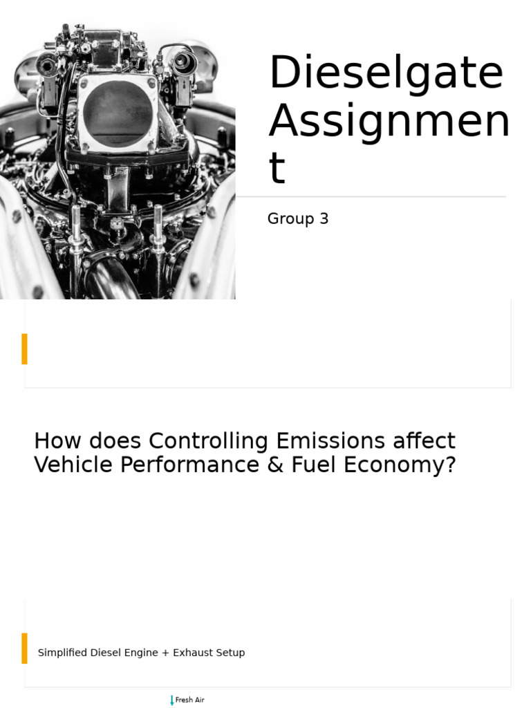 Diesel Gate Assignment Group 3 - Vipul | PDF | N Ox | Exhaust Gas