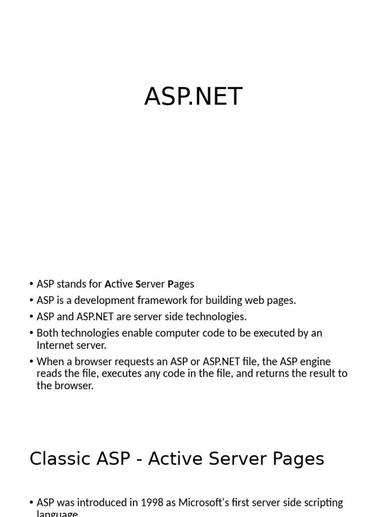 aspdotnet | PDF | Active Server Pages | Software