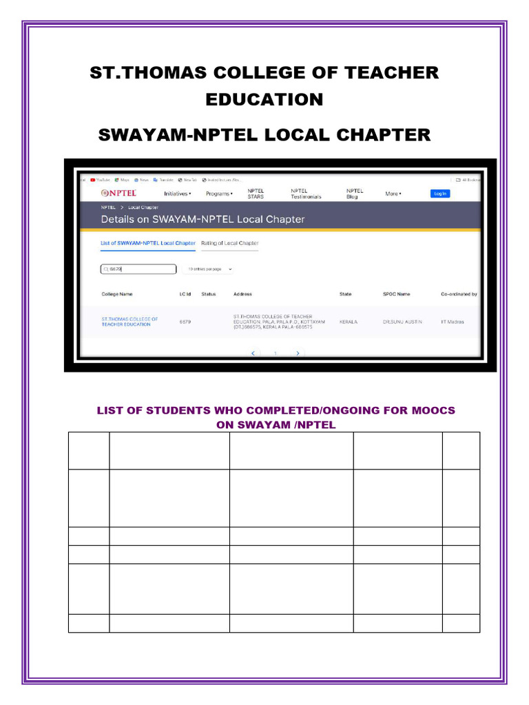 Swayam Nptel Local Chapter | PDF | Linguistics