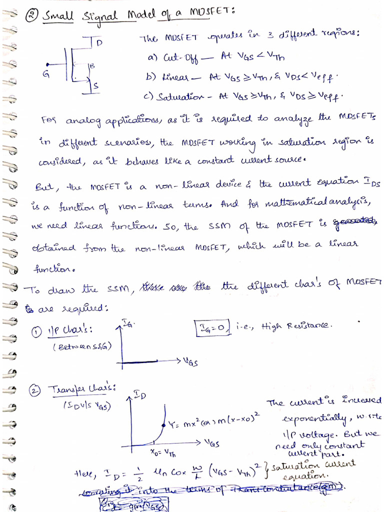 Small Signal Model | PDF