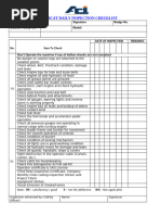 Bobcat Daily Inspection Checklist: Operator's Name: Signature Badge No ...