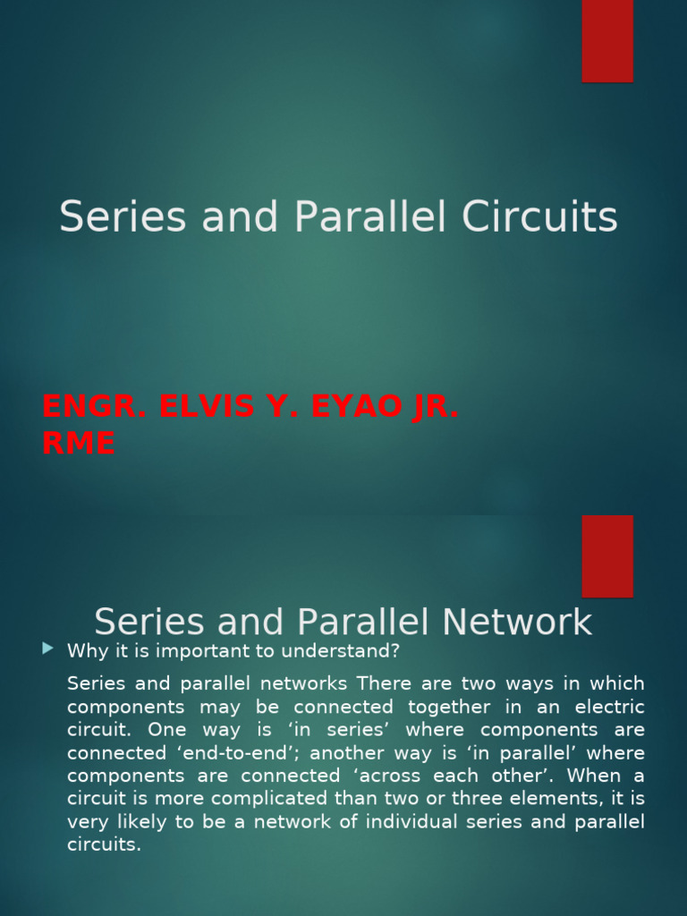Series and Parallel Circuits | PDF | Series And Parallel Circuits | Resistor