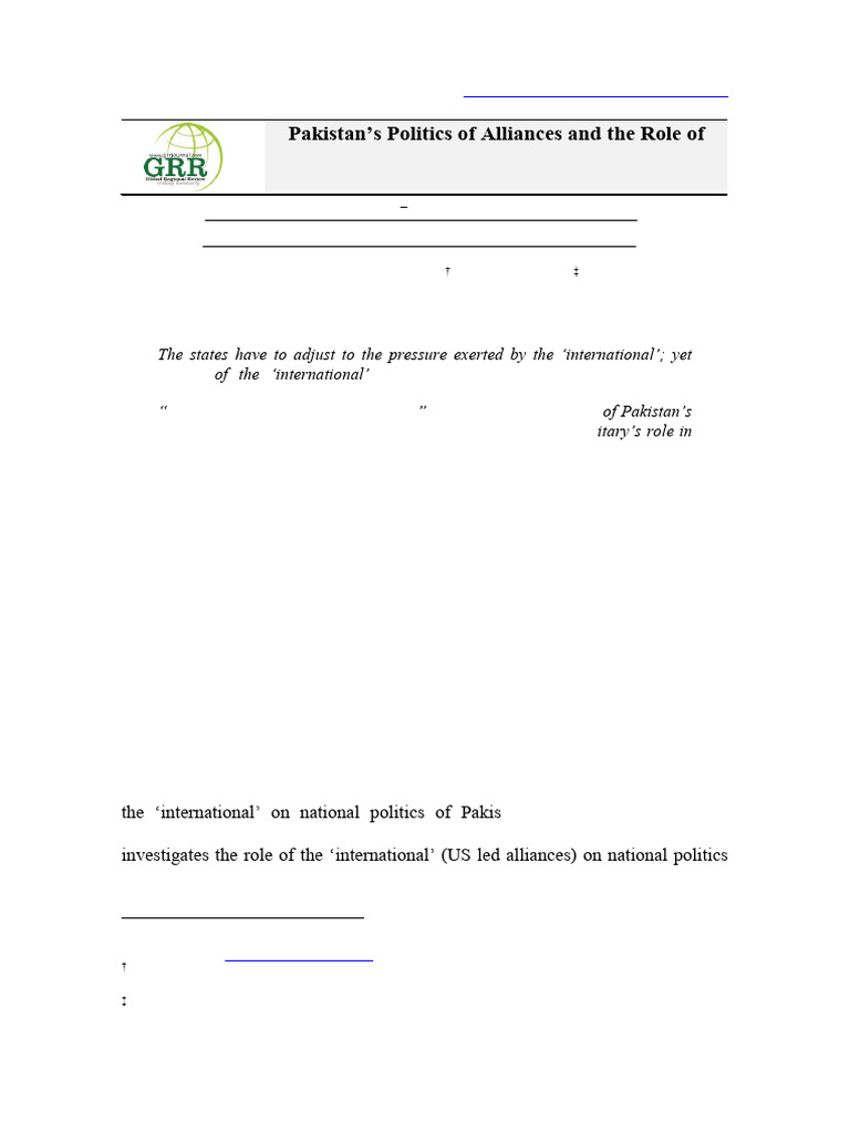 Pakistan's Military Alliances 1954-58 | PDF | Pakistan