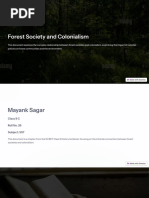 CH 4 Forest Society and Colonialism | PDF | Forests | Sustainability