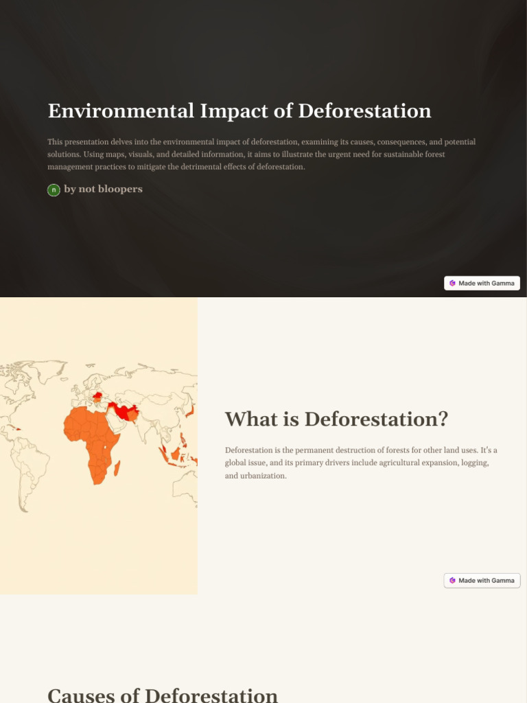 Environmental Impact of Deforestation | PDF | Deforestation | Logging