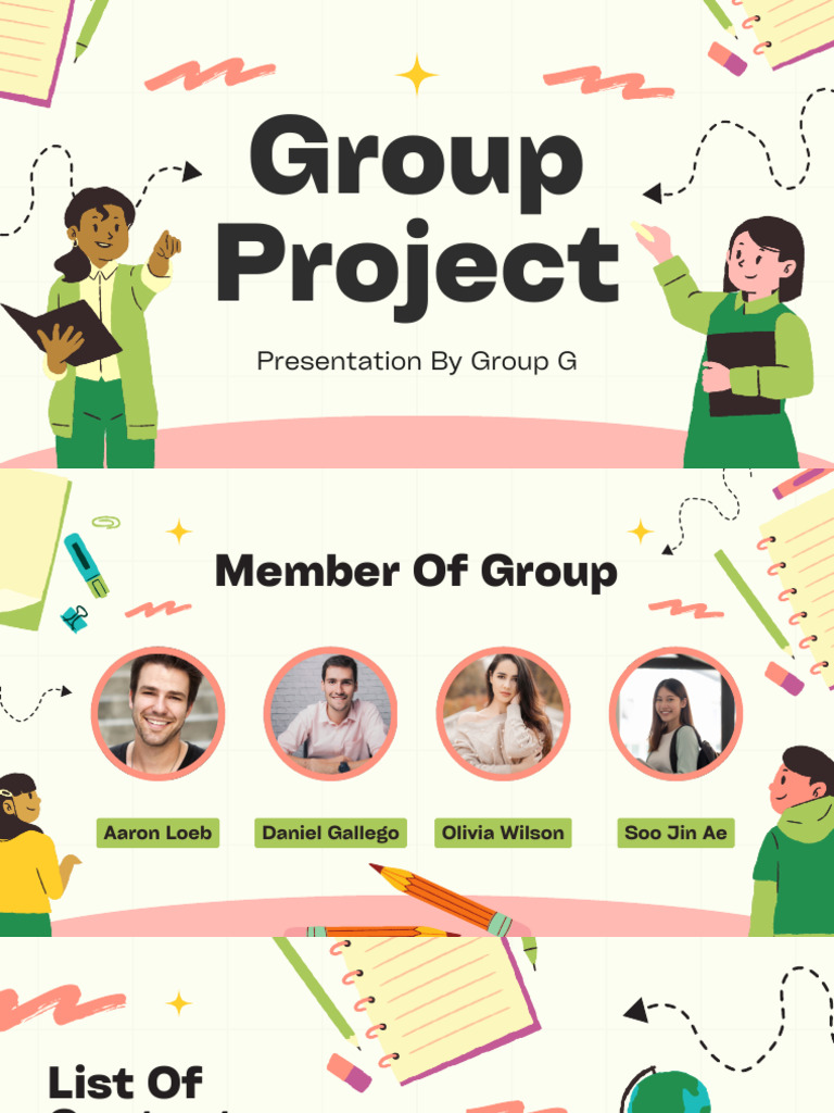 Beige and Pink Illustrative Group Project Presentation | PDF