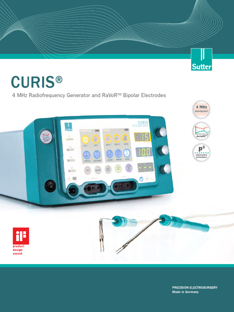 1283 - USA - A - CURIS 4 MHZ Radiofrequency Generator and RaVoR Bipolar ...