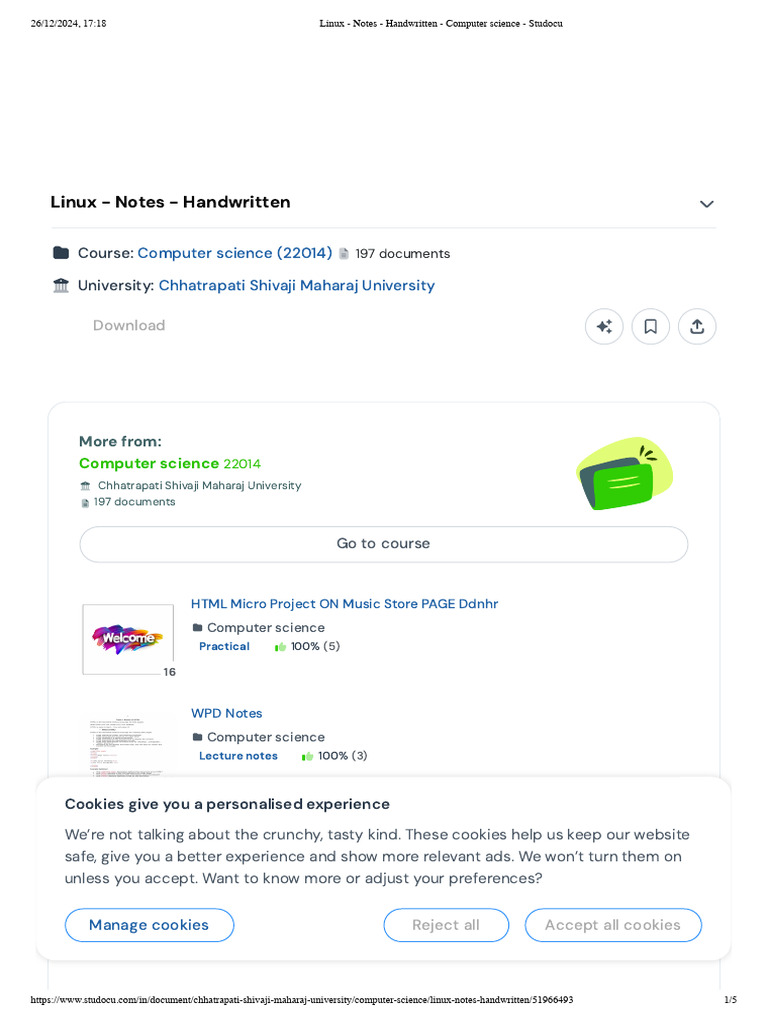 Computer Science Study Resources | PDF | Http Cookie | Computing