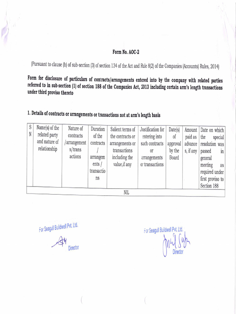 Form No. Aoc 2 | PDF